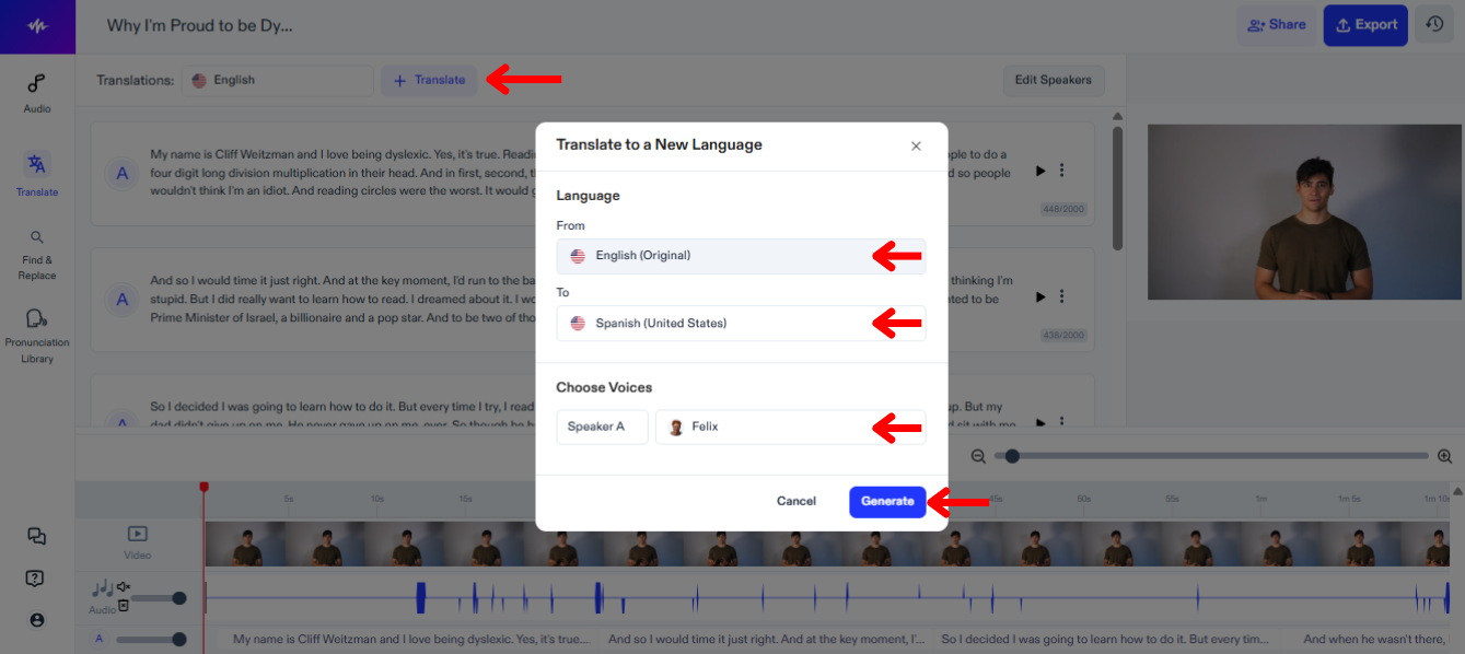 Ultimate Guide to Dubbing on Speechify Studio | Speechify