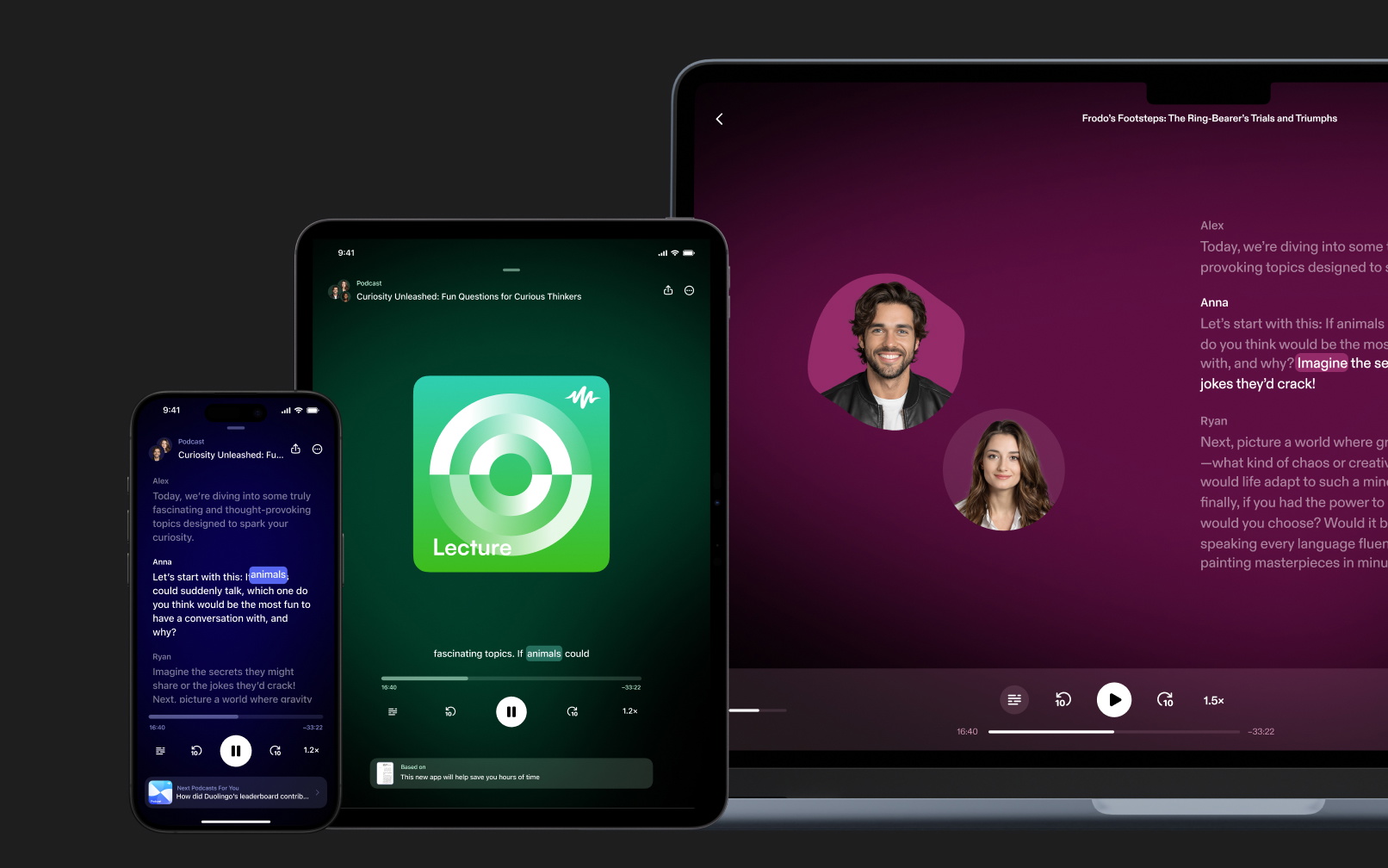 Create natural sounding AI podcasts | Speechify