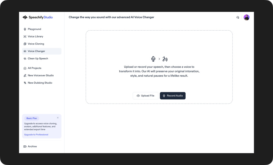 Cambiador de voz para Discord | Speechify